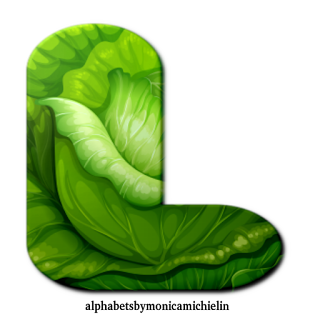 M. Michielin Alphabets: CABBAGE ALPHABET AND ICONS PNG, ALFABETO ...
