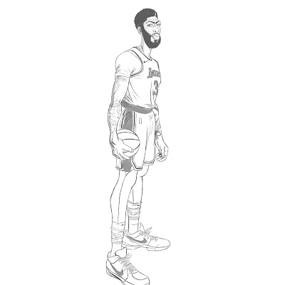 Danny's Illustrations: Anthony Davis Cartoon
