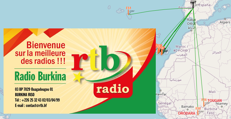 molaDX: RTB-RADIO BURKINA - 88.1/88.3 MHz - Orodara/Tougan (BFA) - QSL