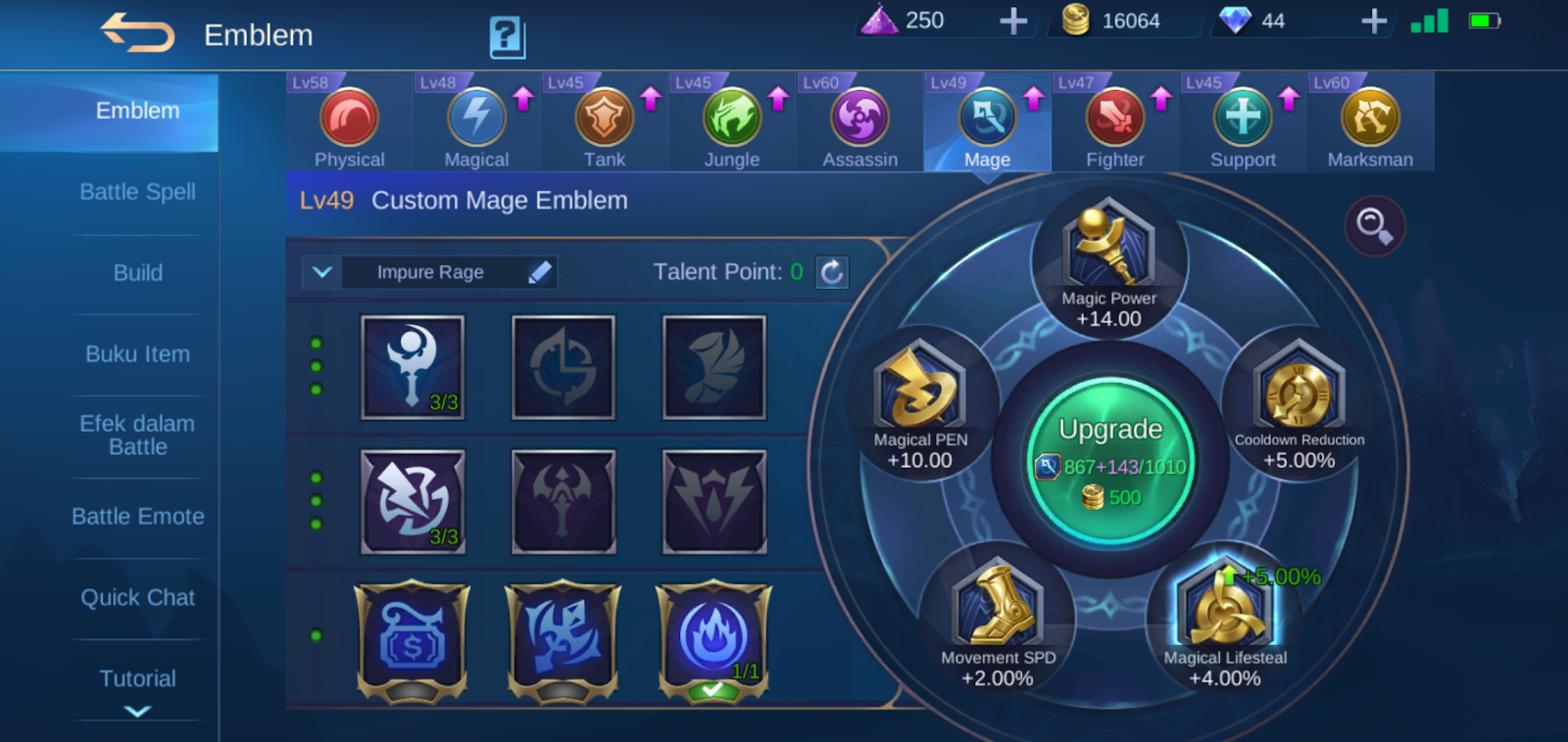 Seputar Info Mobile Legends Bang Bang: Build Silvana