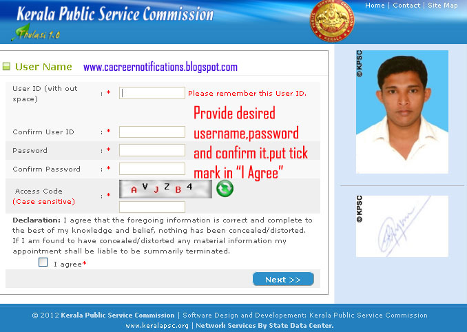 Kerala PSC One Time Registration(Thulasi) Step by Step Guide-www ...