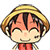 one piece luffy ~ emoticons , emoji
