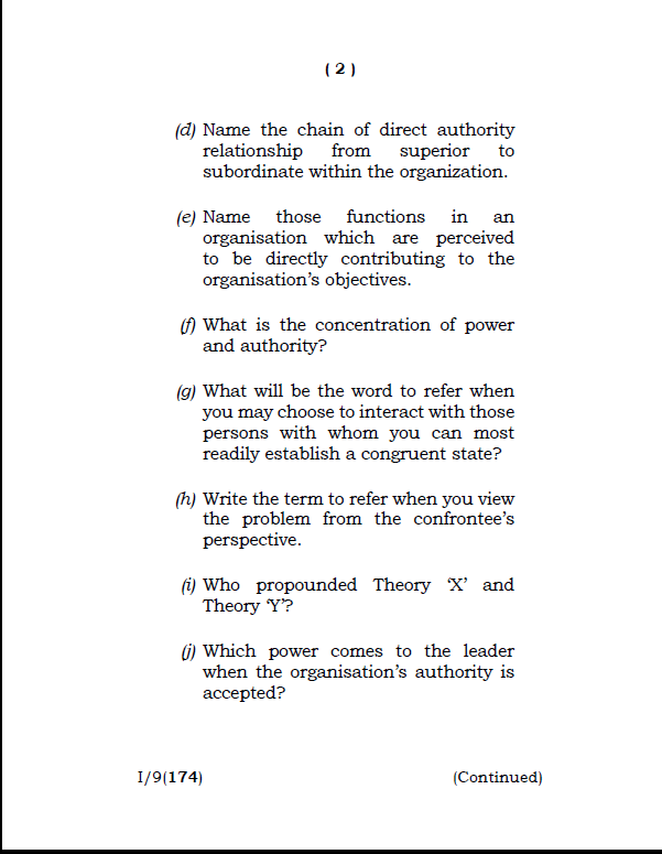 OSPU BBA fundamentals of management and organisational behavior Dec ...
