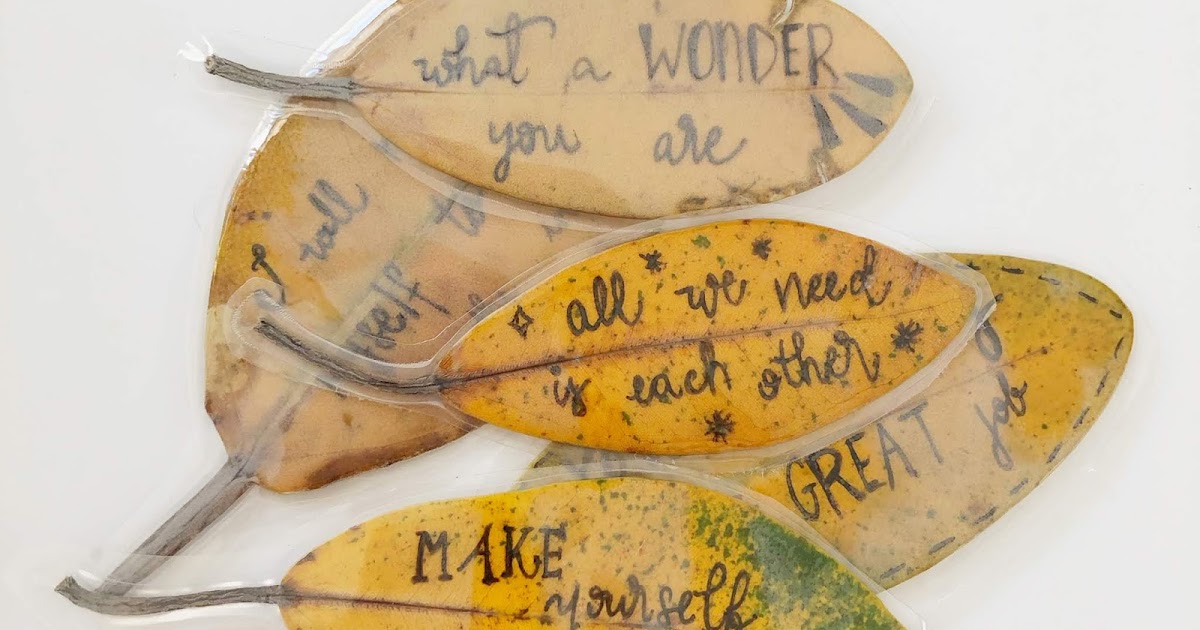 Leaf a message that will last forever!