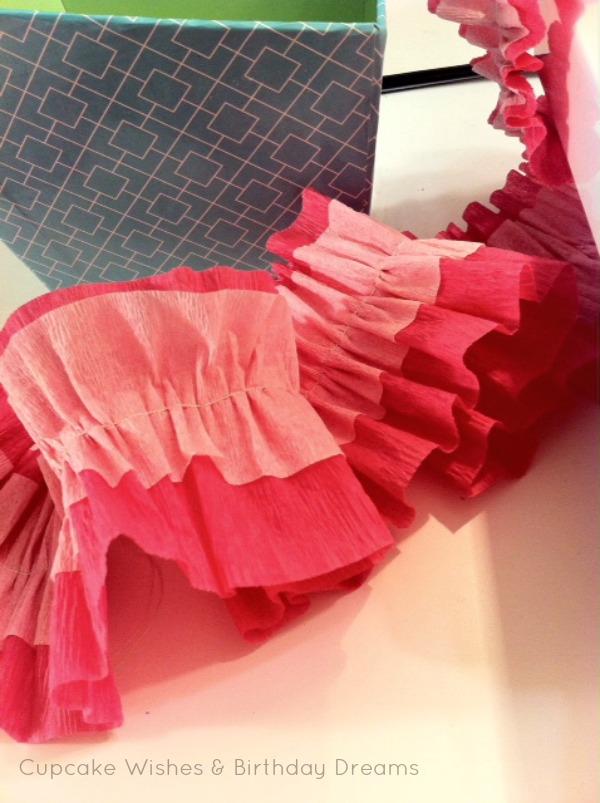 Cupcake Wishes & Birthday Dreams: {DIY Party Decor} Ruffled Paper Streamers
