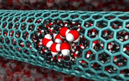Application of acoustic nanotube technology for obtaining potable water