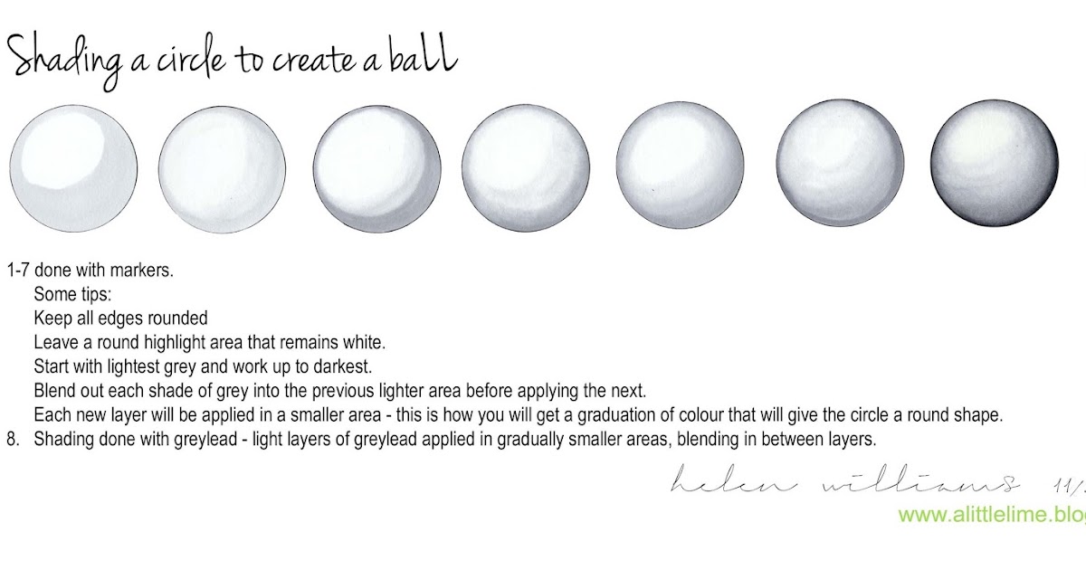 busy, busy and shading to create a ball shape