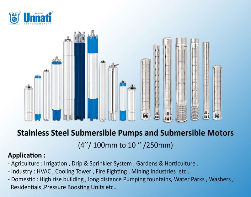 Unnati Pumps: How Are The Submersible Type Of Pumps Energy Efficient?