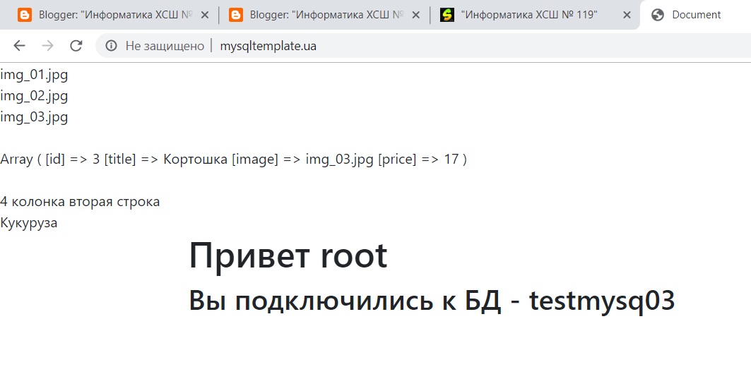 Информатика ХСШ № 119 Mysql And Php Урок 2 Подключение к базе данных