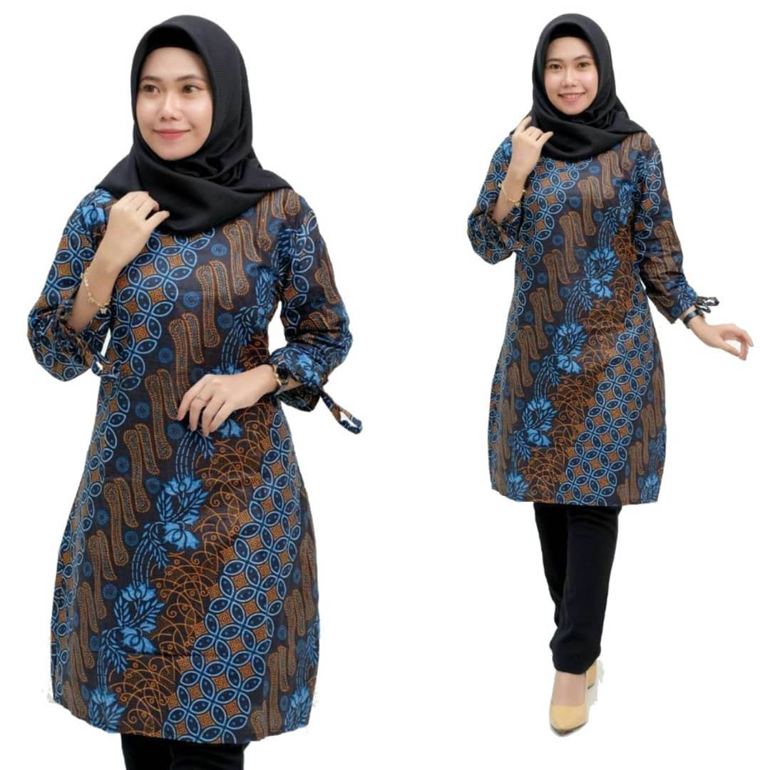 Model Atasan Batik Wanita Modern Terbaik 2020 Desain Paling Mewah ...