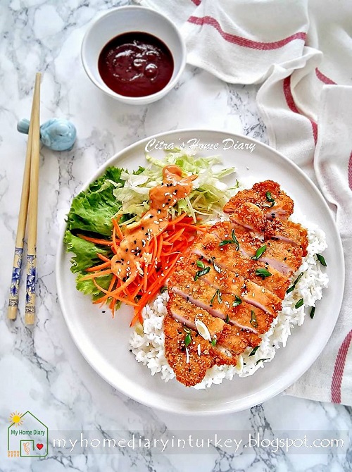 Citra's Home Diary: Easy Chicken Katsu recipe with katsu sauce.