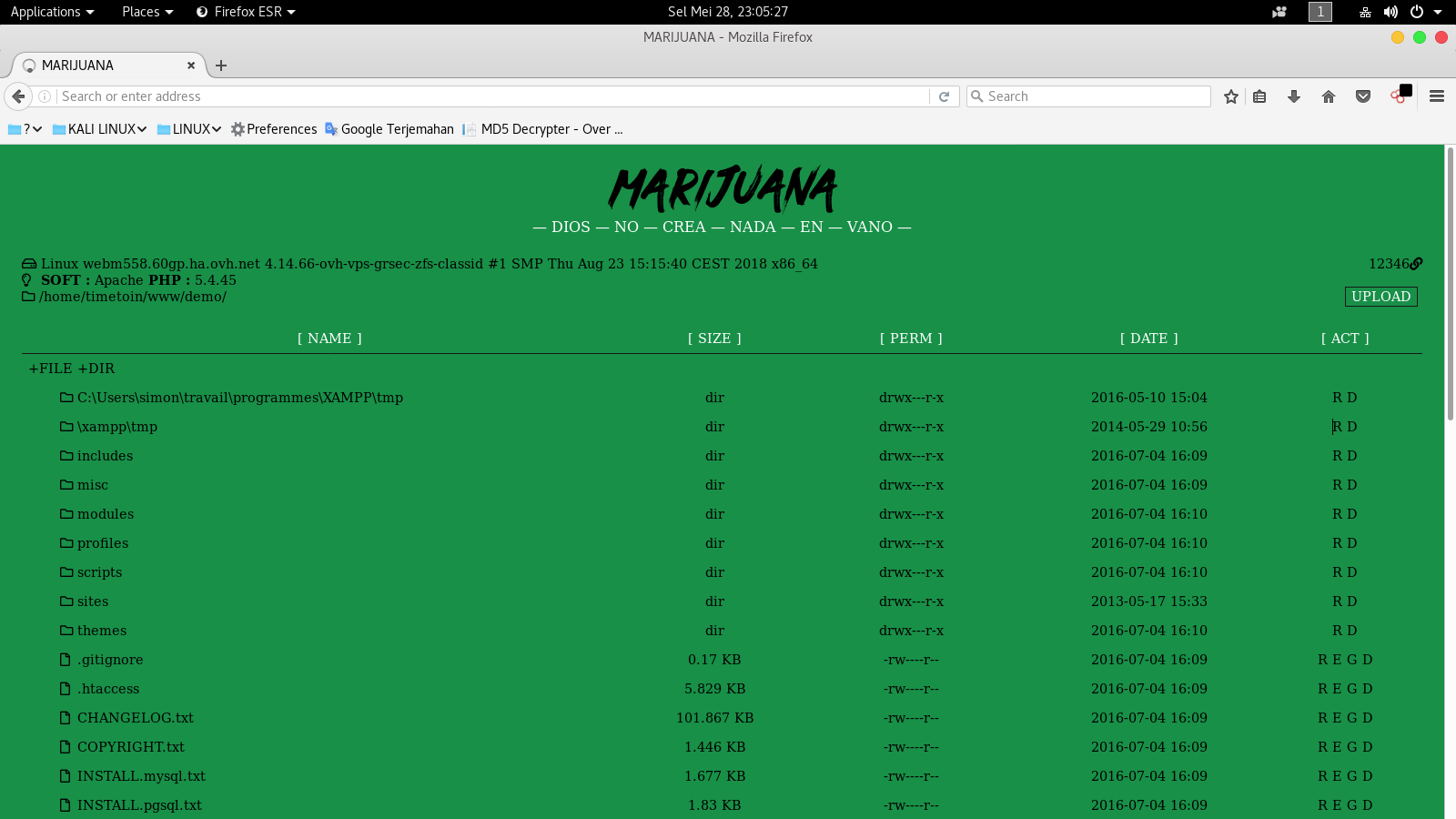 MARIJUANA Shell Backdoor (2019) - Dot - Tutorial