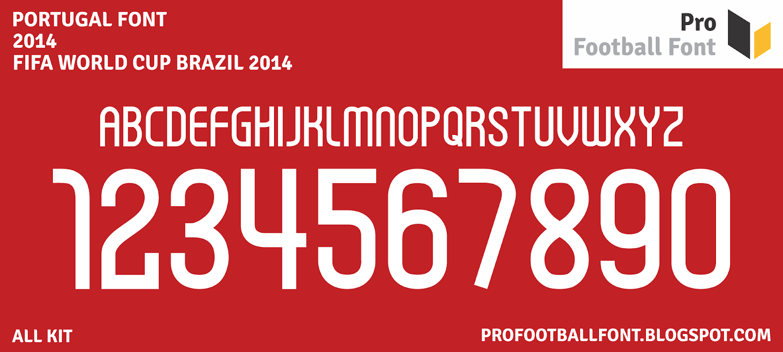 Portugal World Cup 2014 Font