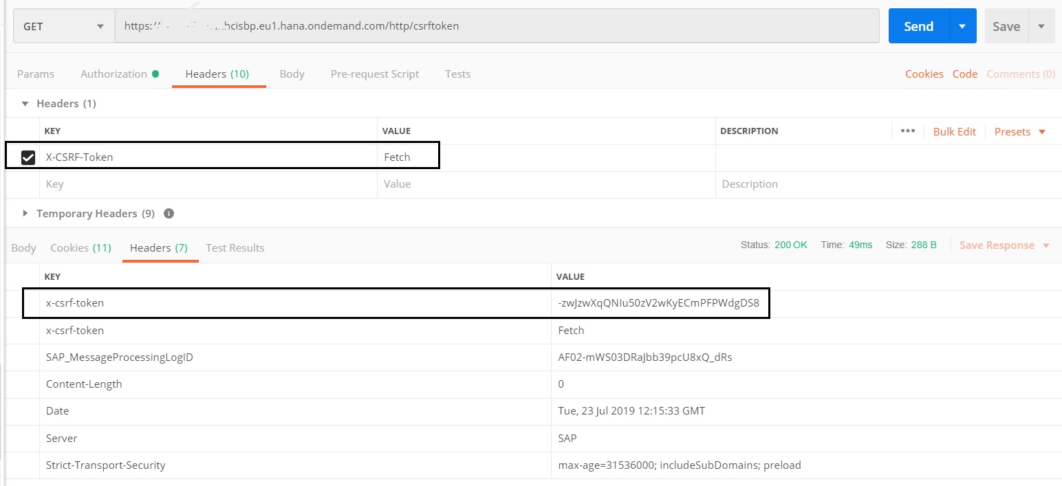 SAP HCI/CPI - Cloud Platform Integration: HTTP Sender CSRF token ...