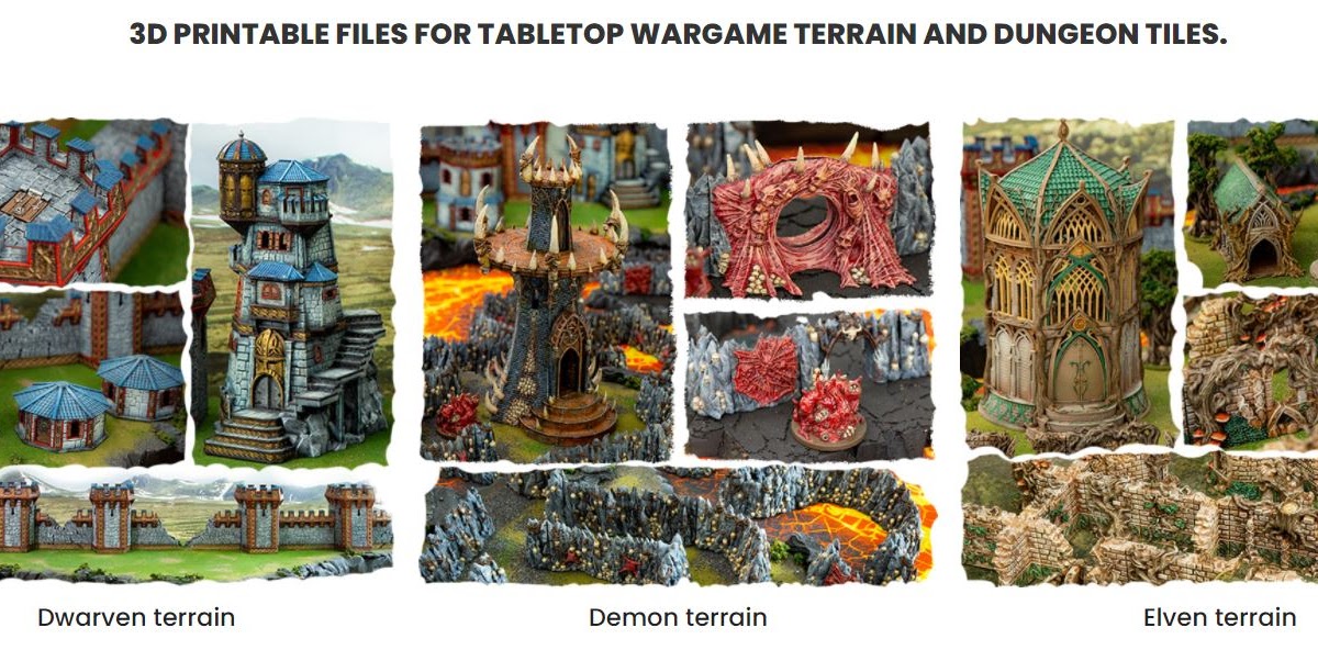 Wargame News and Terrain: Printable Scenery: Massive Range of Fantasy ...