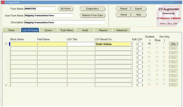 Oracle Apps Technical Concepts: Form Personalization using C3 Augument ...