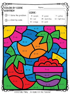 An Apple For The Teacher: Cinco de Mayo Color By Number