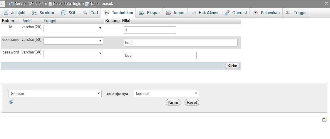 Cara Membuat Login di Netbeans