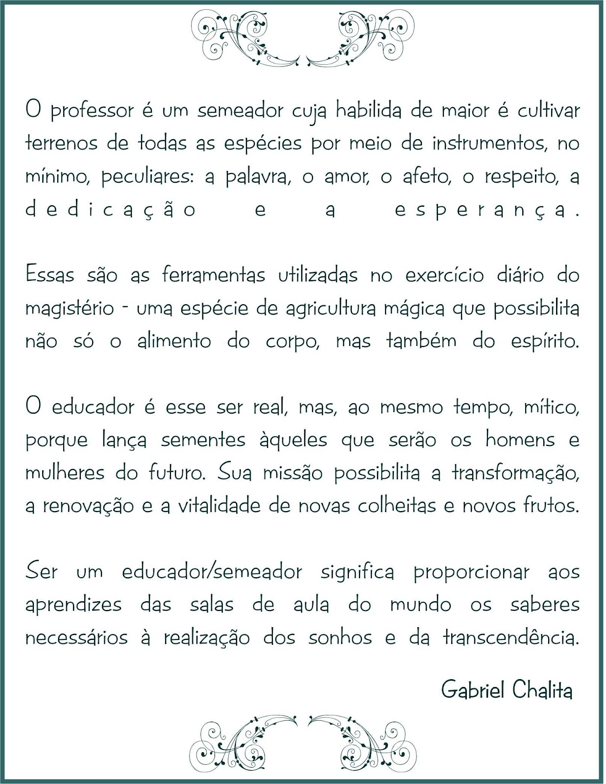 Poemas De Doces De Apreciacao Do Professor
