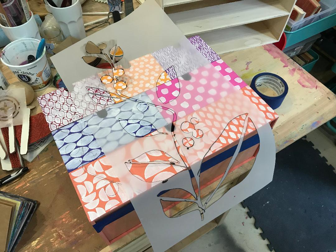 StencilGirl Talk: IKEA HACK: Mod Studio Organizer using StencilGirl ...