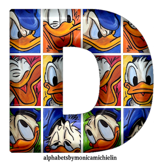 M. Michielin Alphabets: DONALD DUCK FACE TEXTURE SEAMLESS ALPHABET ...
