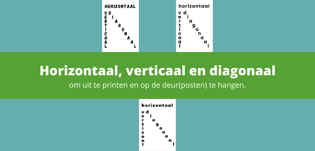 Horizontaal, verticaal en diagonaal