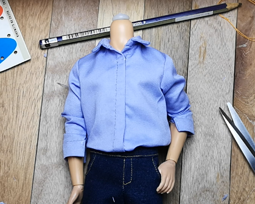 Crisp look for Finnick Ken Doll (Fresh Repaint, Dress Shirt, Tie and ...