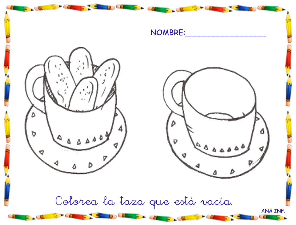 INFANTILES DE ANA V.: CONCEPTOS: LLENO/VACÍO