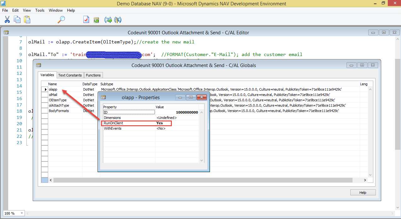 Microsoft Dynamics Nav By Binesh And Shilpa Outlook Attachment And Send In Nav 2016 Using Dotnet