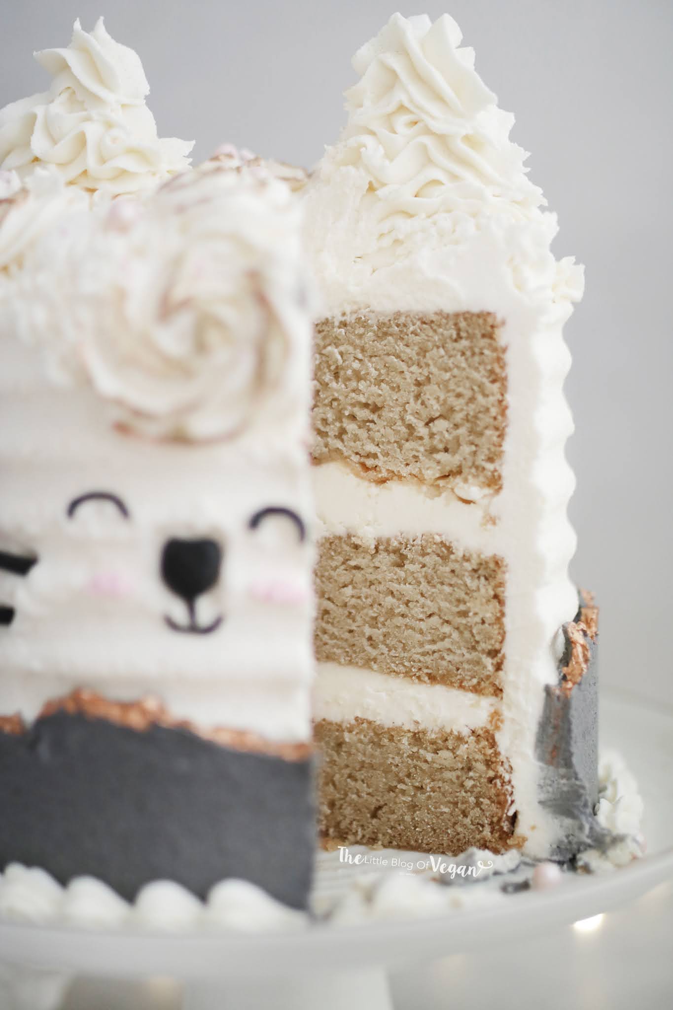 Vanilla cat cake recipe - The Little Blog Of Vegan