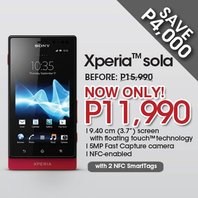 PRICE DROP: Sony Mobile PH BIGAY-TODO Sale prices now permanent!