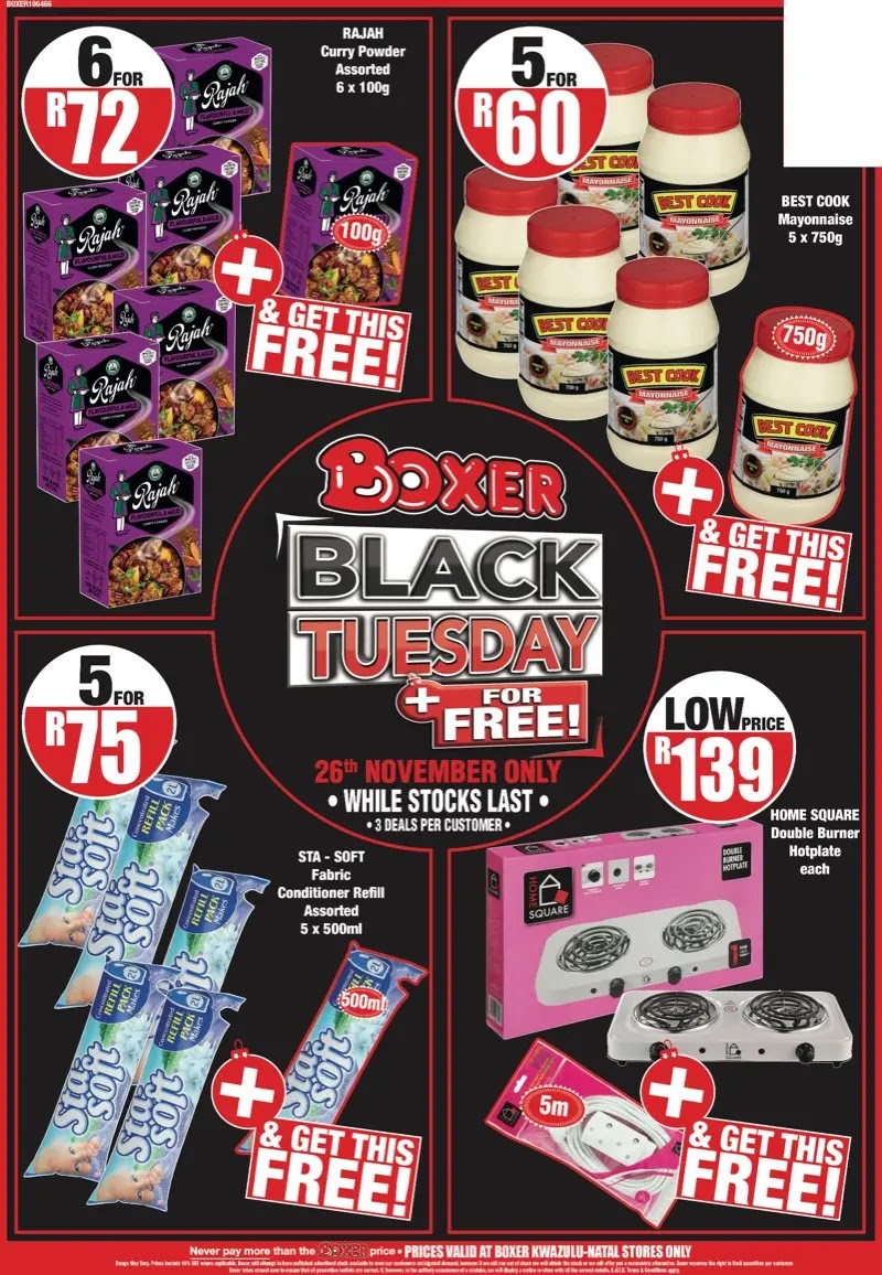 [Live Daily 2019] Boxer Black Friday Deals
