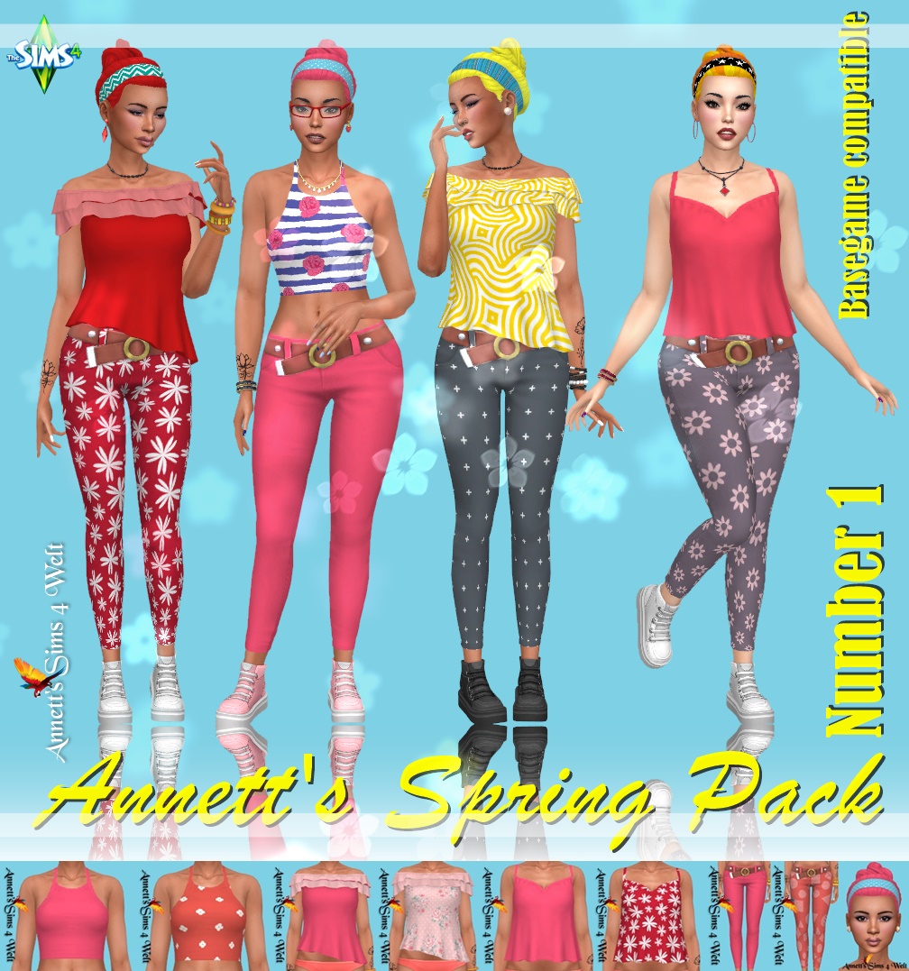 Annett's Sims 4 Welt: Annett's Spring Pack - Number 1