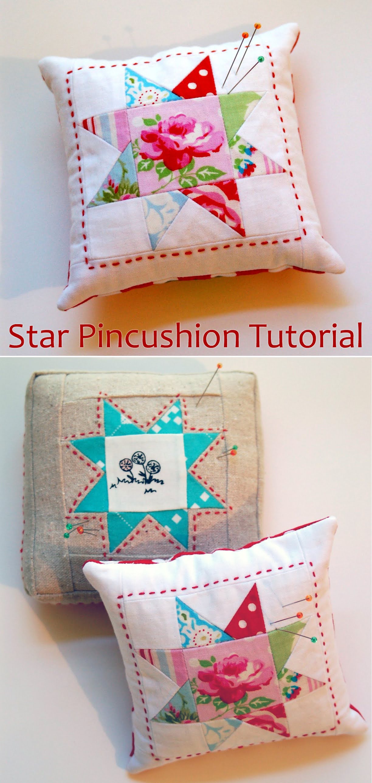 Star Pincushion Tutorial ~ DIY Tutorial Ideas!