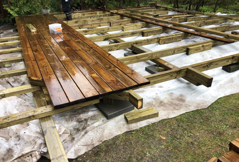 Terassin rakentaminen