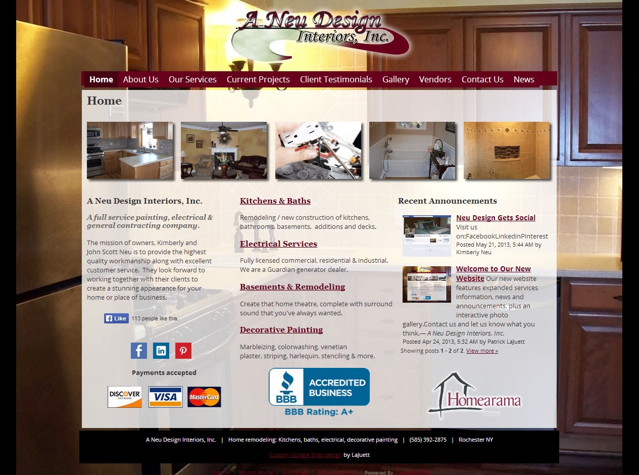 Custom Google Sites Web Design Examples