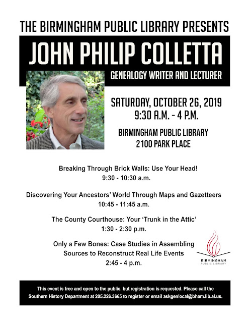 Genealogy Expert John Philip Colletta to Speak October 26 at the ...