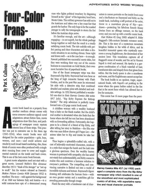 Comic Book Research : Movie Adaptations