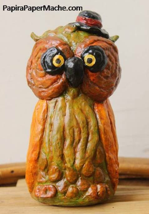 Paper Mache Owl ~ Papira