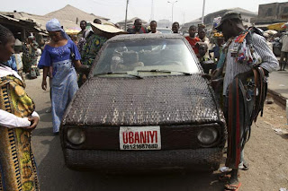 African cars.: Nigerian woven car body design (NIGERIA)