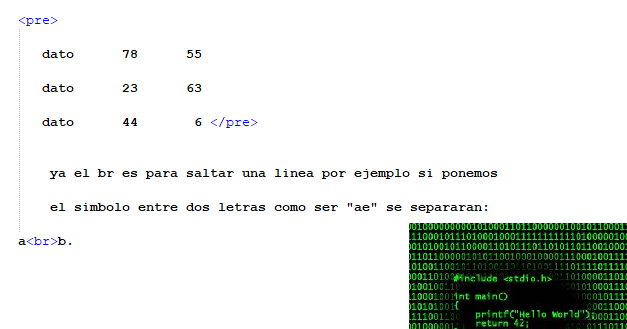 Ejemplo de super indice html