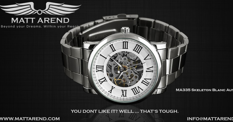 Matt Arend Timepiece: Matt Arend MA 335 Skeleton Blanc Automatic