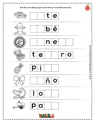 COMPLETAMOS CON LA SÍLABA CORRECTA.