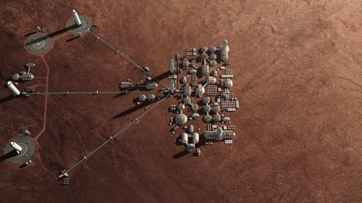 SpaceX Mars Base Alpha in 4K UHD quality | human Mars