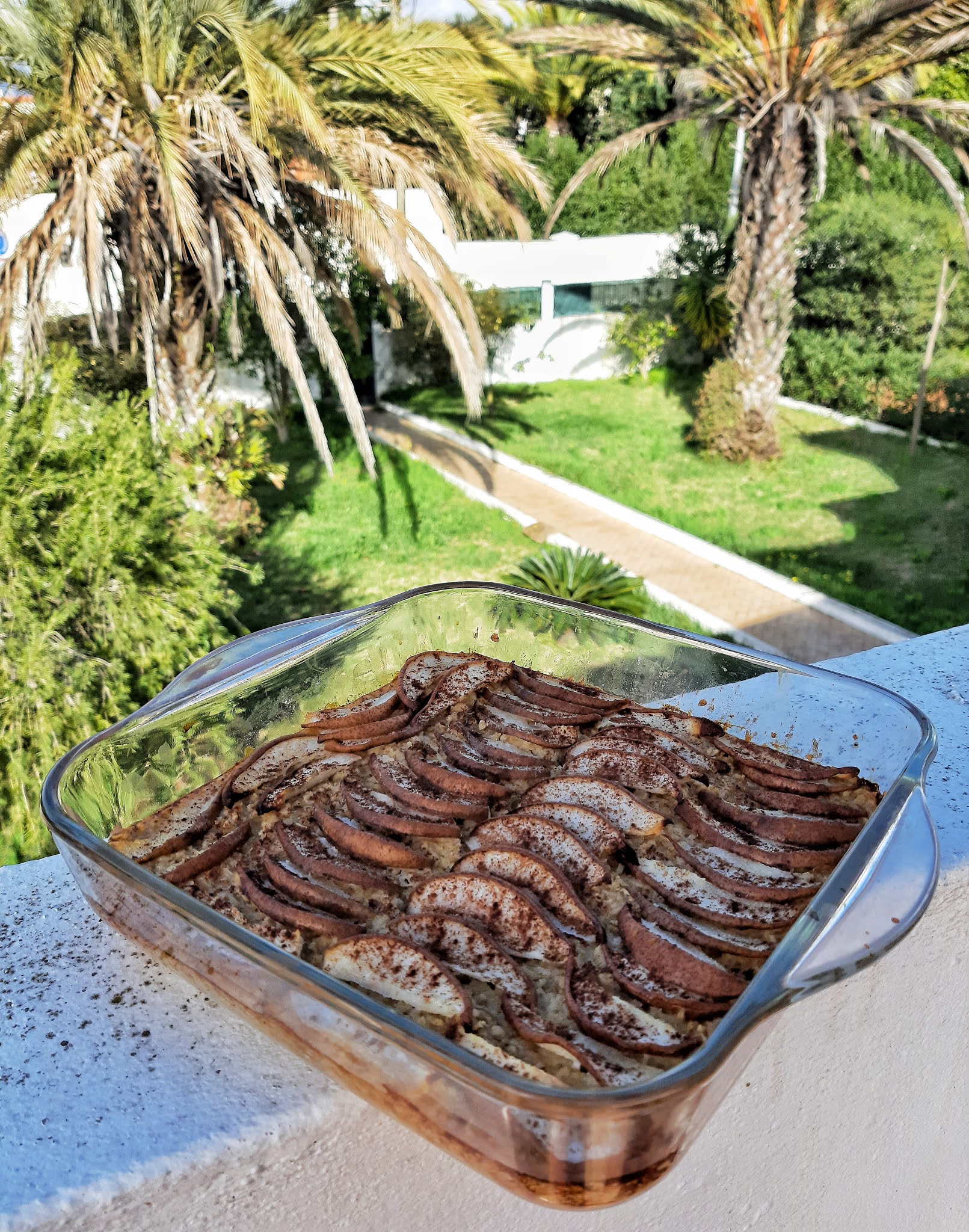 Papas de Aveia Fits com Pêra & Nozes no Forno