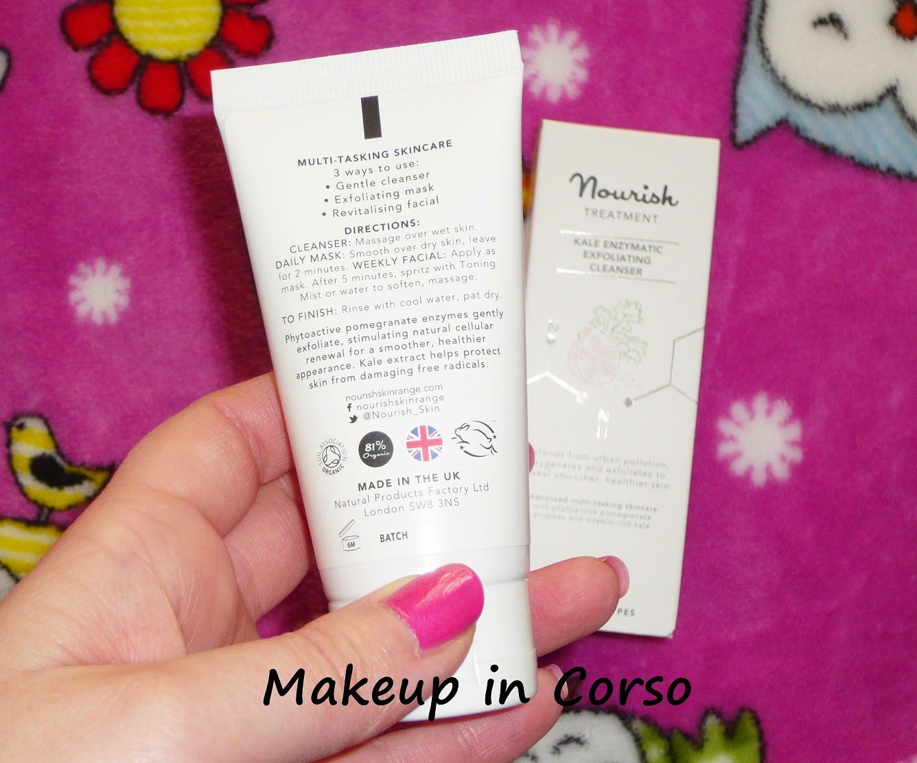 Makeup in Corso: Kale Enzymatic Exfoliating Cleanser Nourish