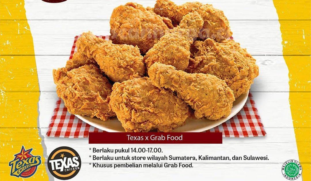 Promo Texas Chicken Diskon 50% Menggunakan Grabfood | scanharga
