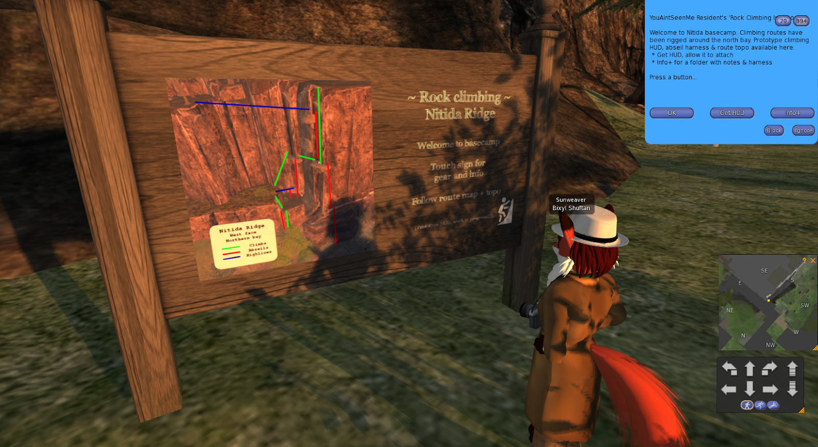 SL Newser - Design: Rock Climbing in Second Life