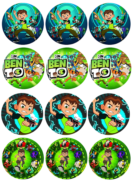 Kits imprimibles gratis : Toppers Ben 10