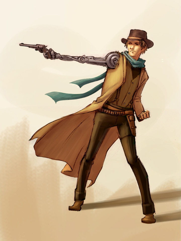 Amanda Sketches: Pinocchio Steampunk Western
